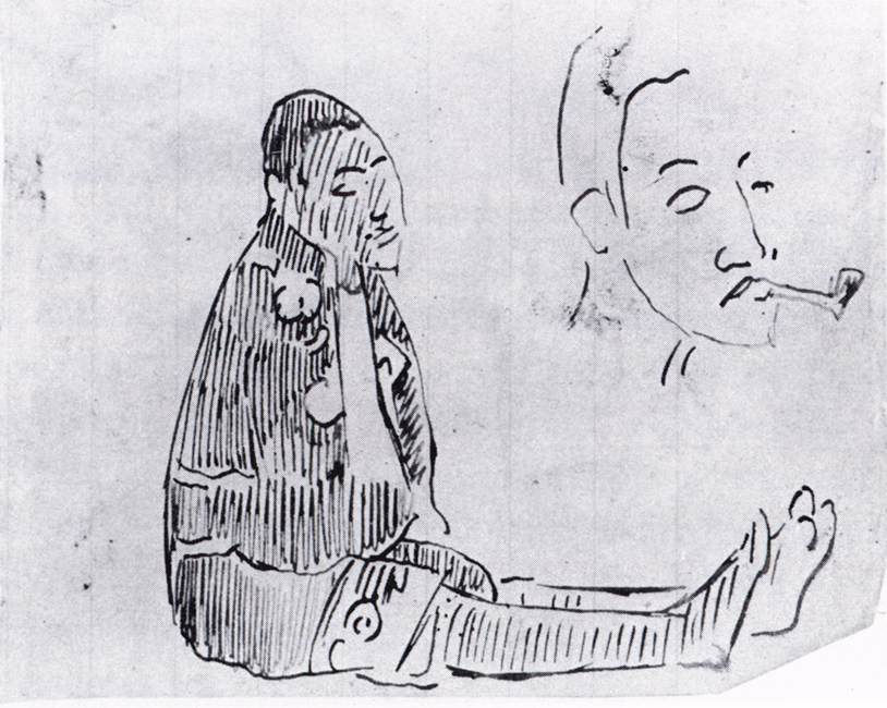 Seated Maori Figure | Paul Gauguin | Fine Art Biblio