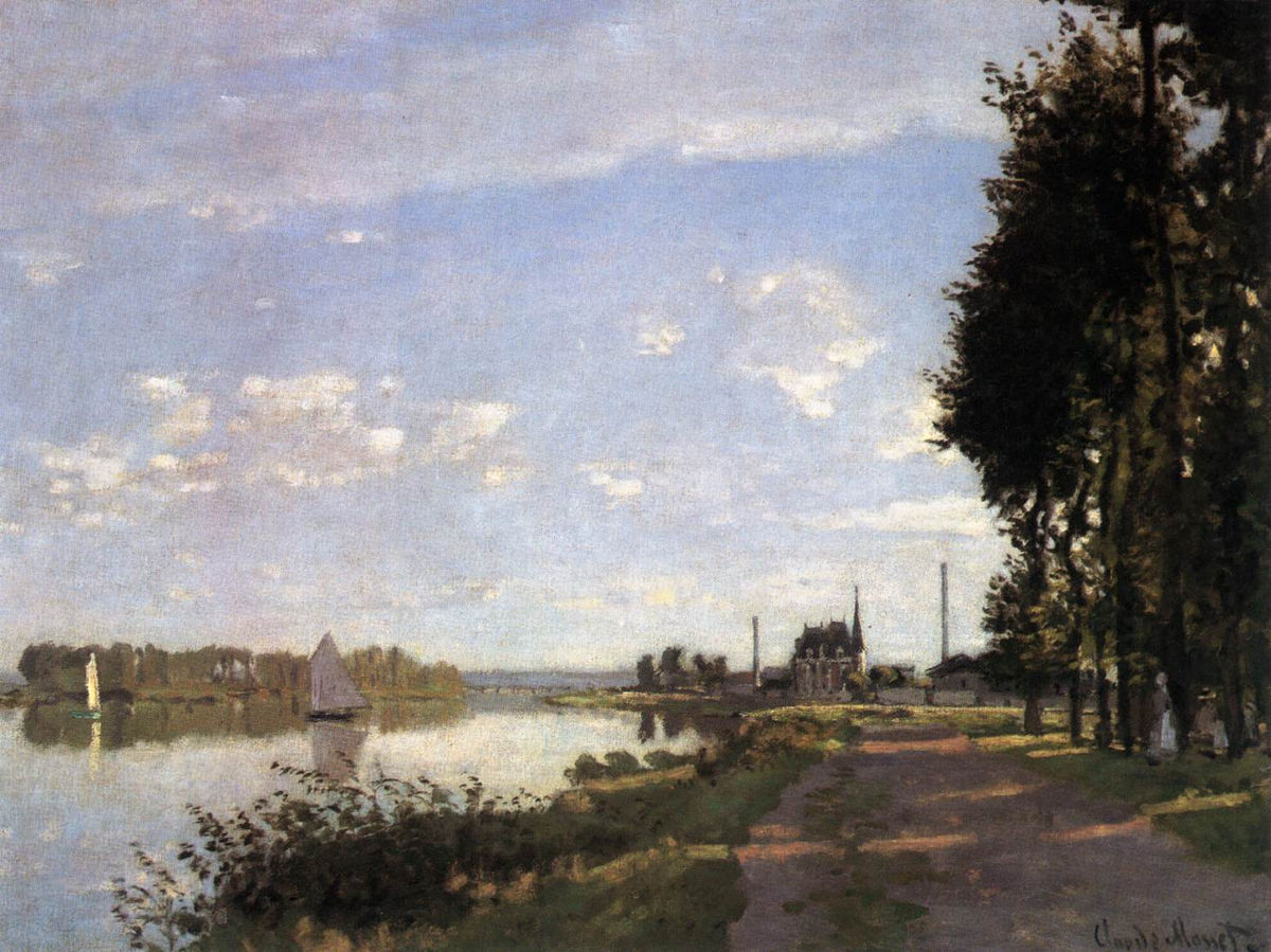 Riverside Path at Argenteuil | Claude Monet | Fine Art Biblio